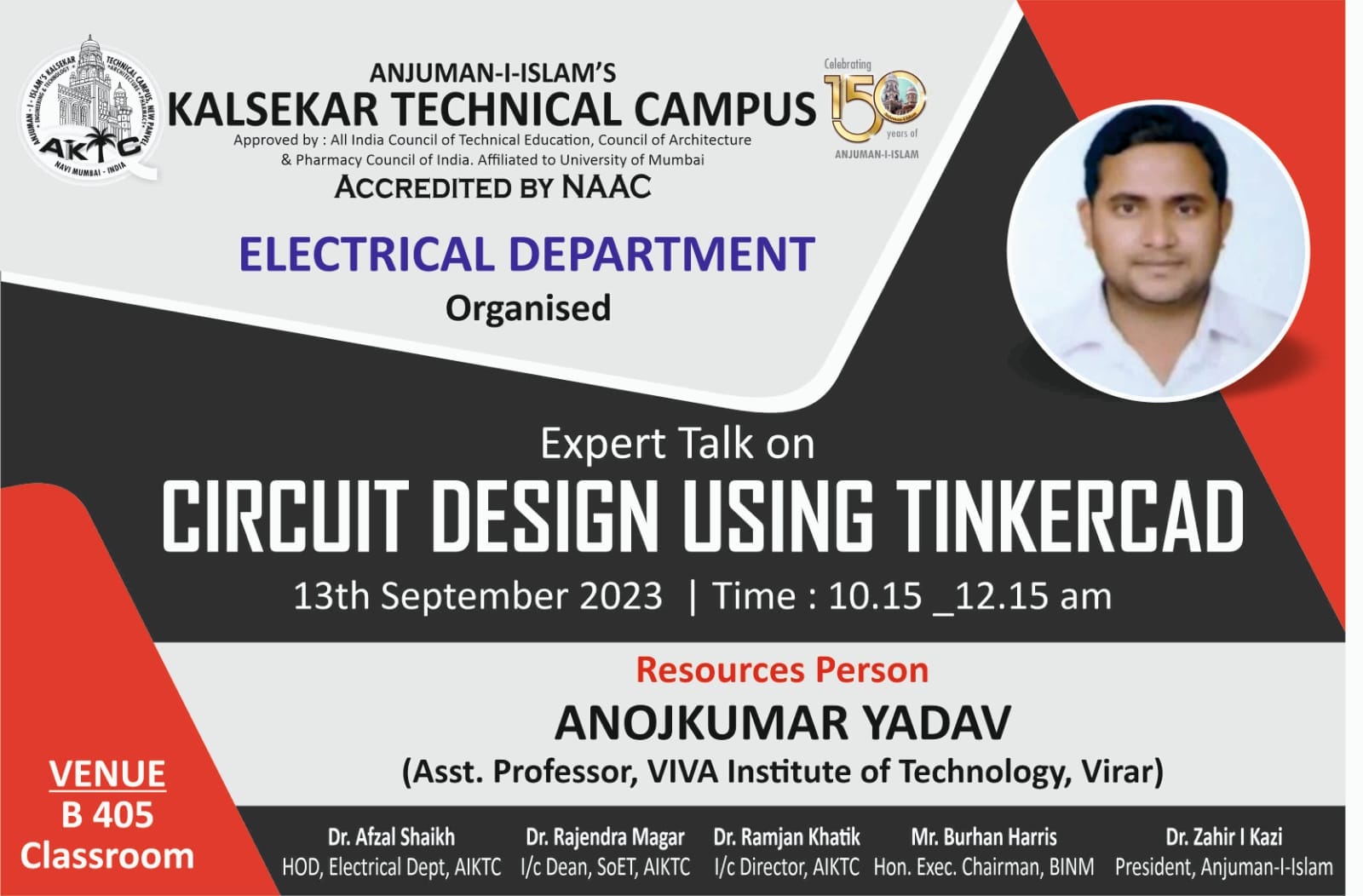 Expert talk on circuit design - Kalsekar Technical Campus