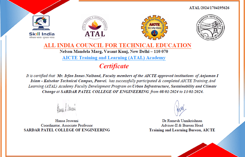 ATAL FDP on "Urban Infrastructure, Sustainability and Climate Change ...