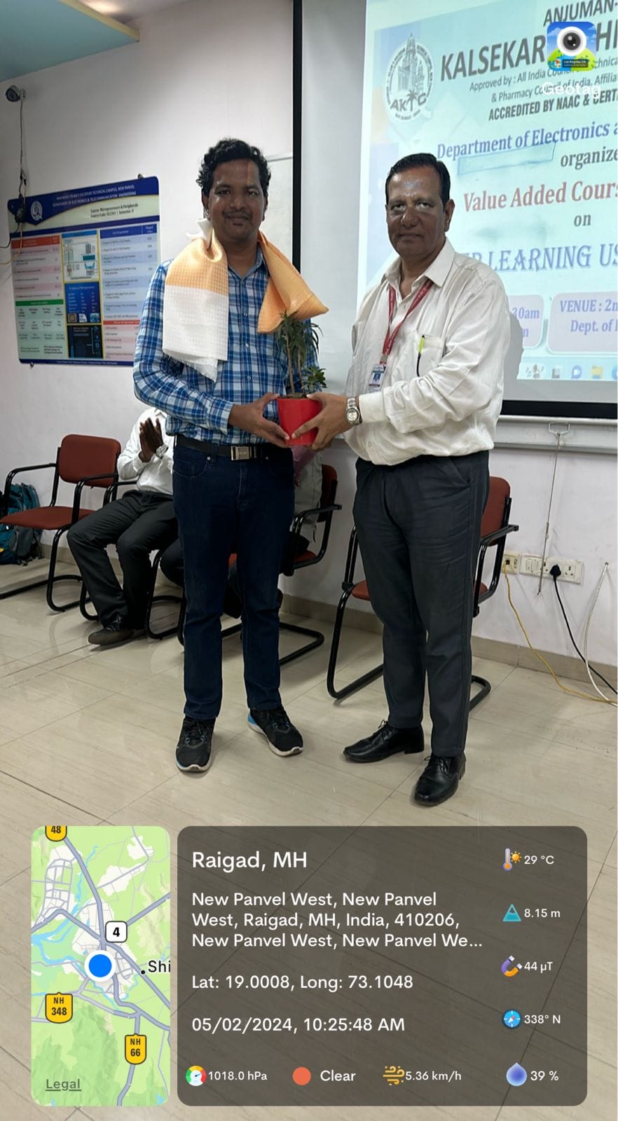Value Added Course On Deep Learning Using Python Kalsekar Technical 9732